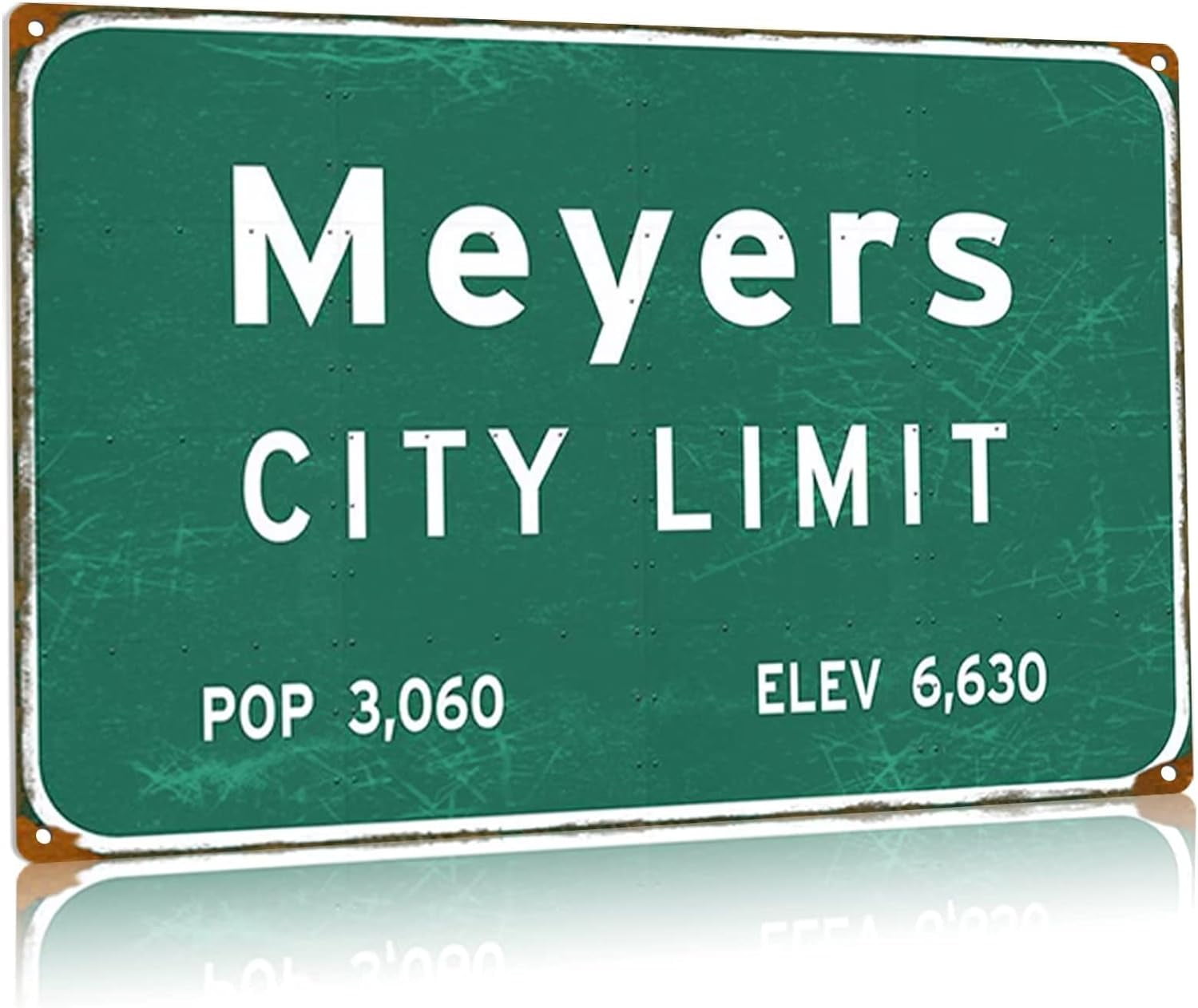 Big Bear Vintage Metal Tin Signs Exit Only Highway Directional Sign ...