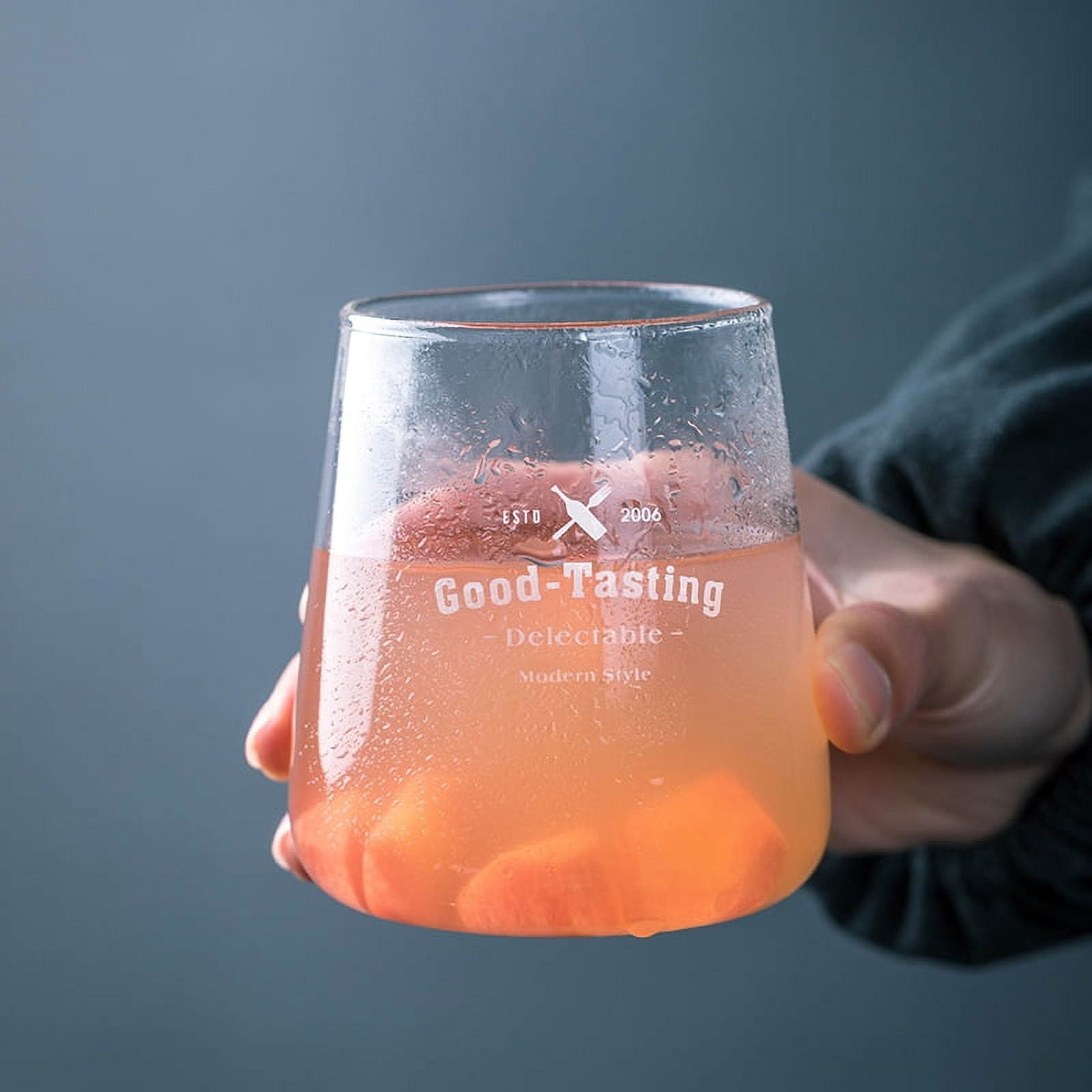 Big Belly Drinking Glasses Glass Cups，Basic Water Glasses, Beer, Juice ...