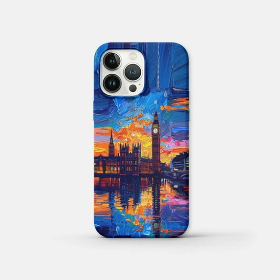 Big Ben Abstract Phone Case Vibrant London Art for iPhone 17 through 11 ...