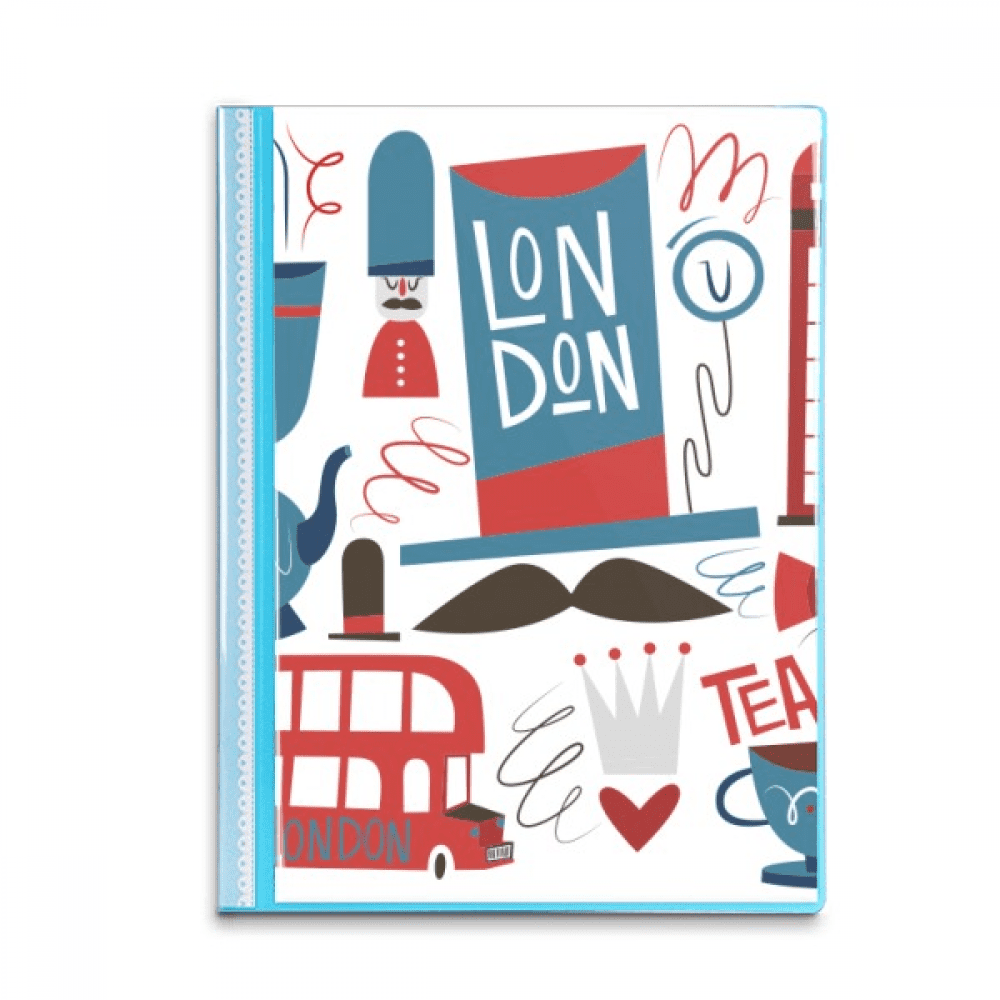 Big Ben British Bus England Flag Book Sheet Protectors Portfolio Binder ...