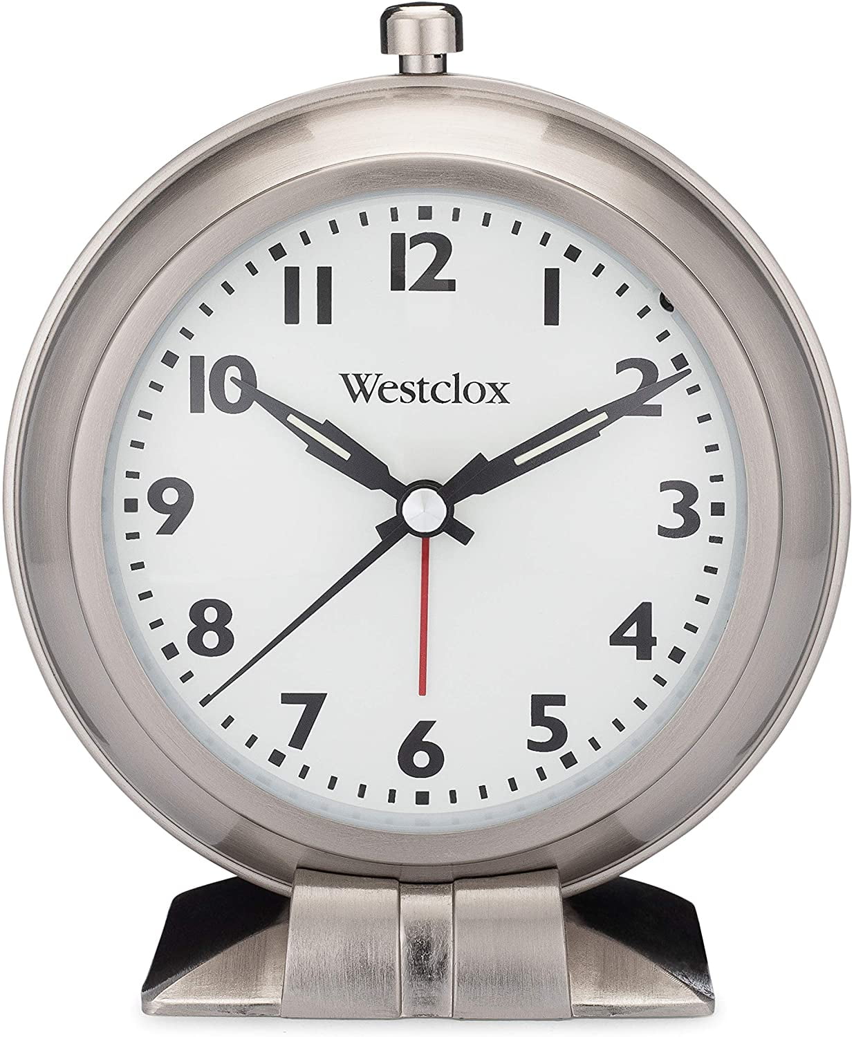 Big Ben Classic Alarm Clock – Silver Finish, 4.75W x 5.5H Analog ...