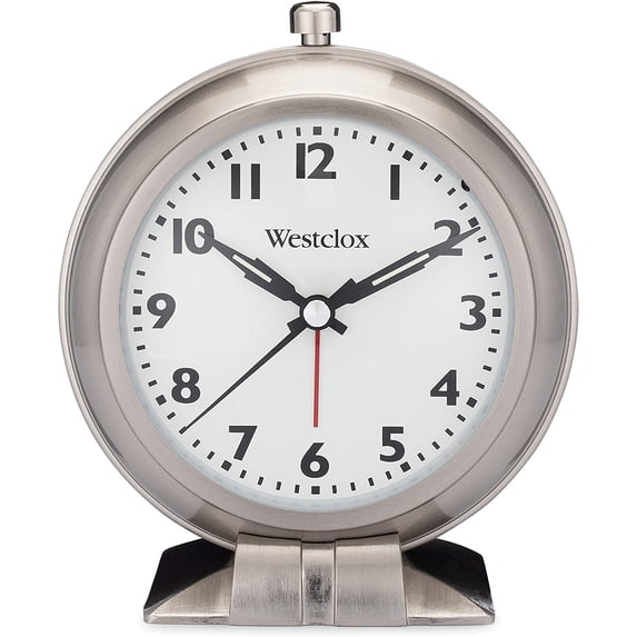 Big Ben Classic Alarm Clock – Silver Finish, 4.75W x 5.5H Analog ...