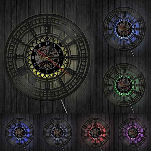Big Ben Clock Tower Travel Landmark Wall Art Clock London Big Ben Vinyl ...