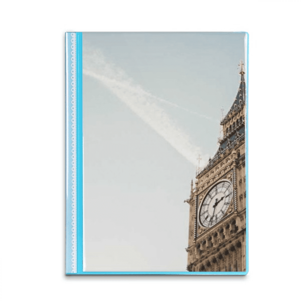 Big Ben Clouds Blue Sky Art Deco Fashion Book Sheet Protectors ...
