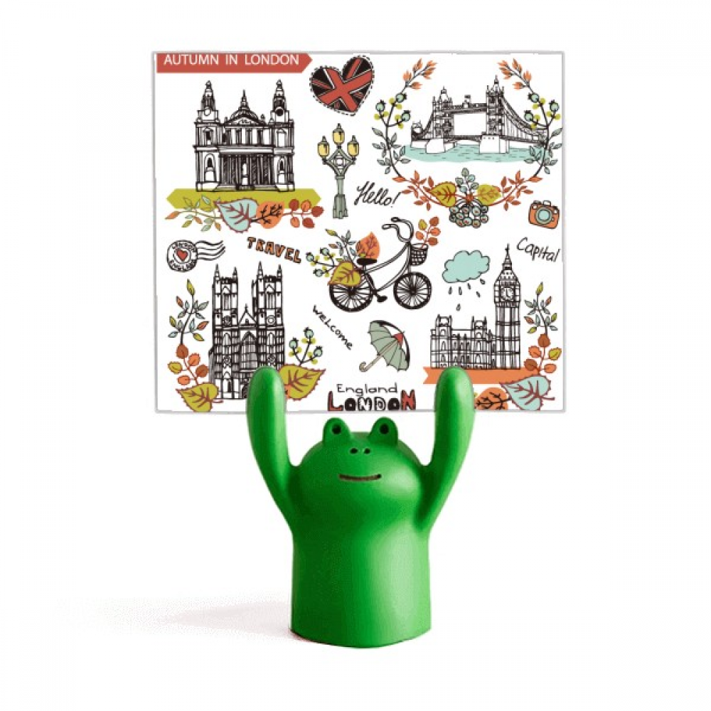 Big Ben London England Art Deco Fashion Memo Holder Cartoon Animal Frog ...
