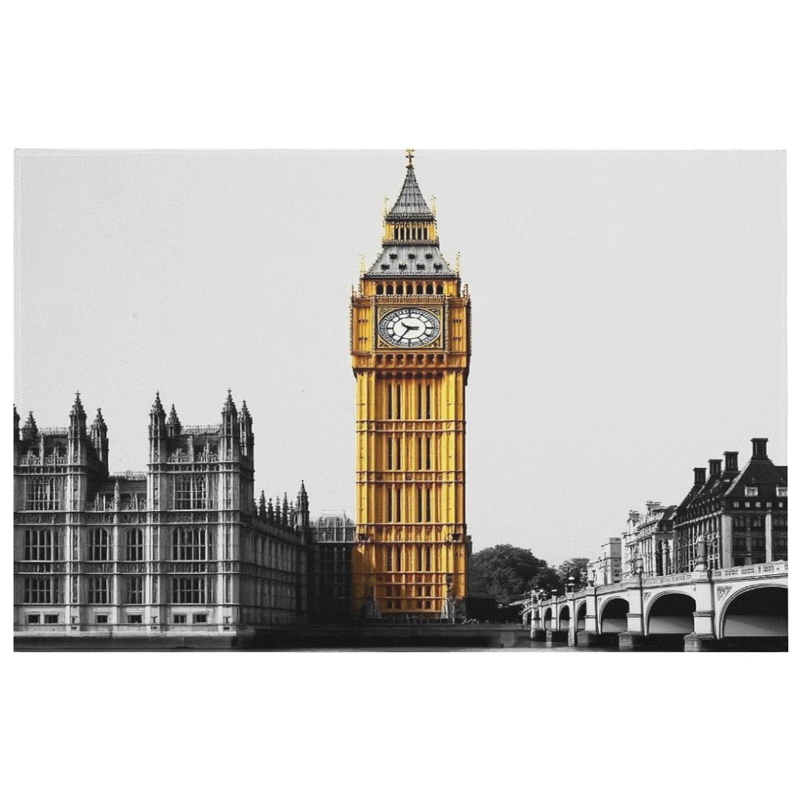 Big Ben London Icon Adult Home Decor Bedroom Living Room Crystal Velvet ...