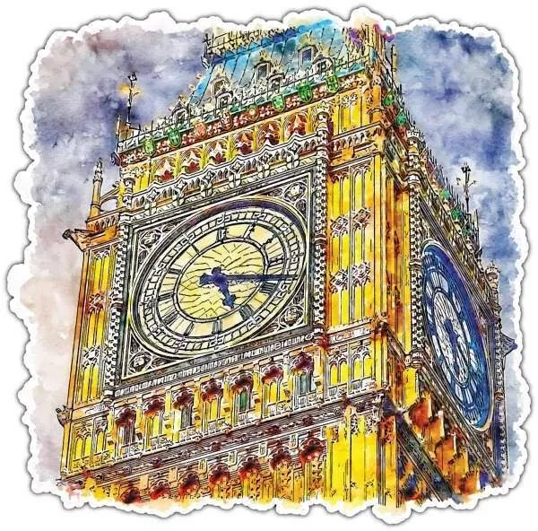 Big Ben London Uk United Kingdom England Car Window Stickerphone Decal ...