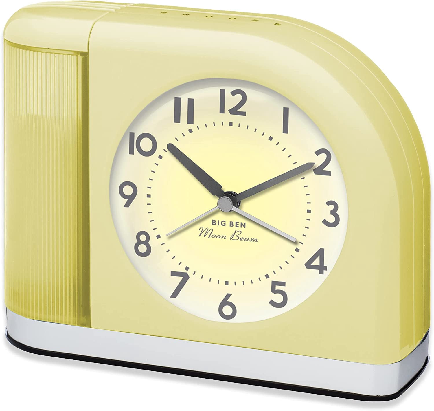 Big Ben Moon Beam Quartz Analog Alarm Clock Yellow with USB 44000Y ...