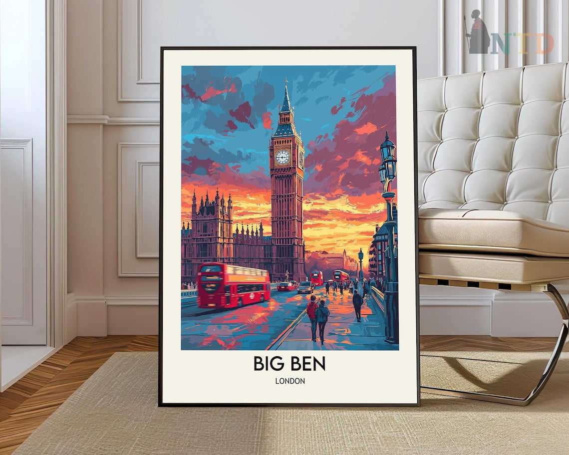 Big Ben Print, Big Ben Wall Art, Big Ben Poster, Big Ben Photo, Big Ben ...
