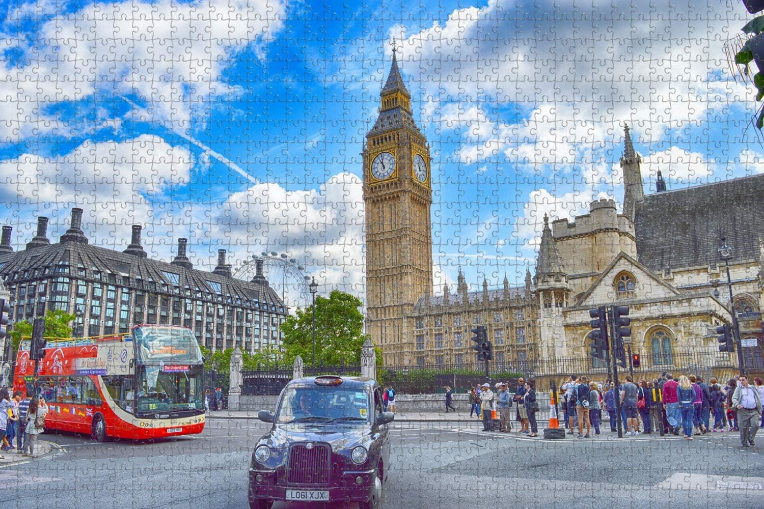 Big Ben Red Bus London Jigsaw Puzzle 500 Piece for Adults Wooden Travel ...