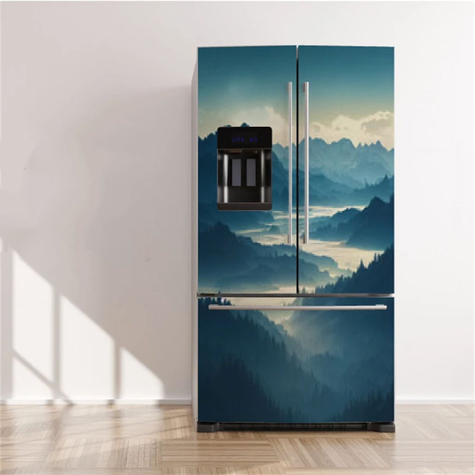 Big Ben Red Bus Urban Landscape Refrigerator Stickers Natural Scenery ...