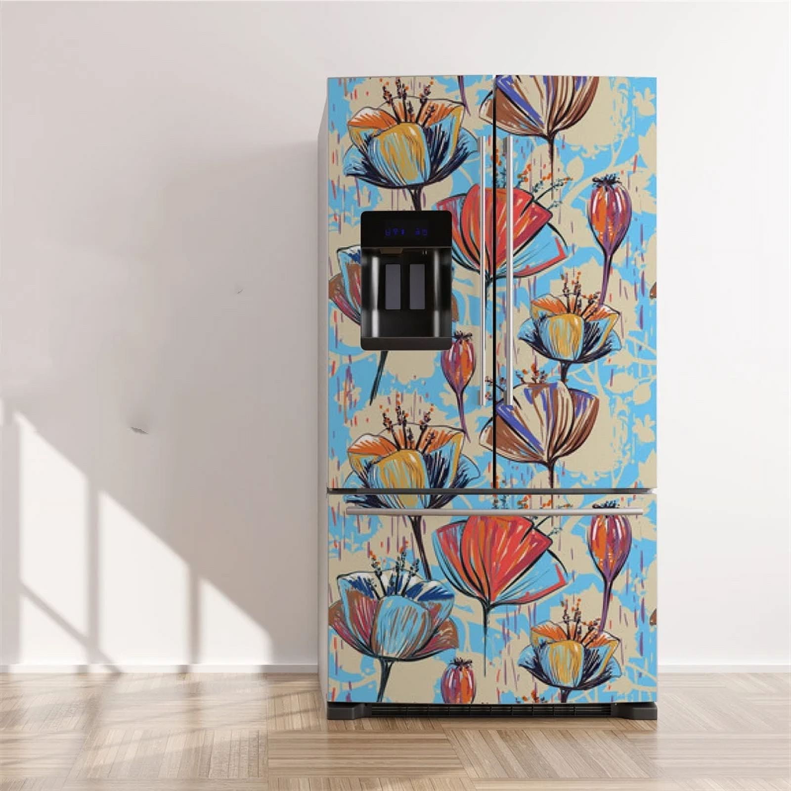 Big Ben Red Bus Urban Landscape Refrigerator Stickers Natural Scenery ...