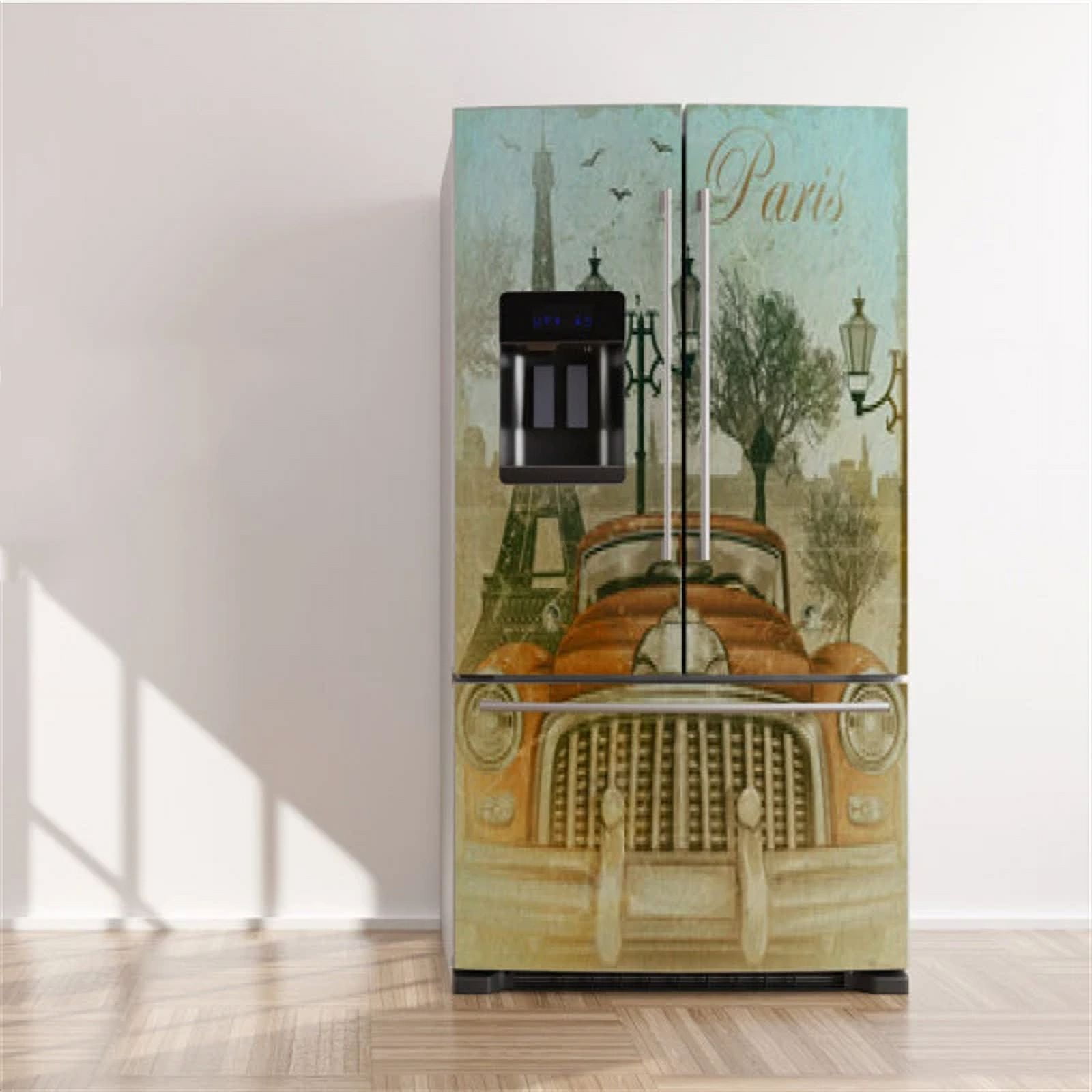 Big Ben Red Bus Urban Landscape Refrigerator Stickers Natural Scenery ...