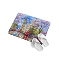 Big Ben Soft Diatomaceous Earth Mat, Spring Cherry Blossoms Red Bus ...