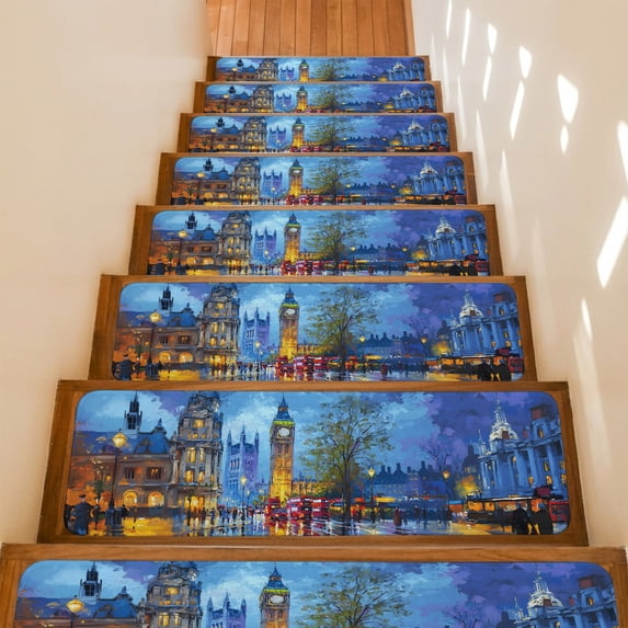 Big Ben Stair Treads Non Slip for Steps Urban Street Red Bus ...