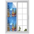 Big Ben Window Privacy Film, Urban Street Red Bus Impressionist Frosted ...