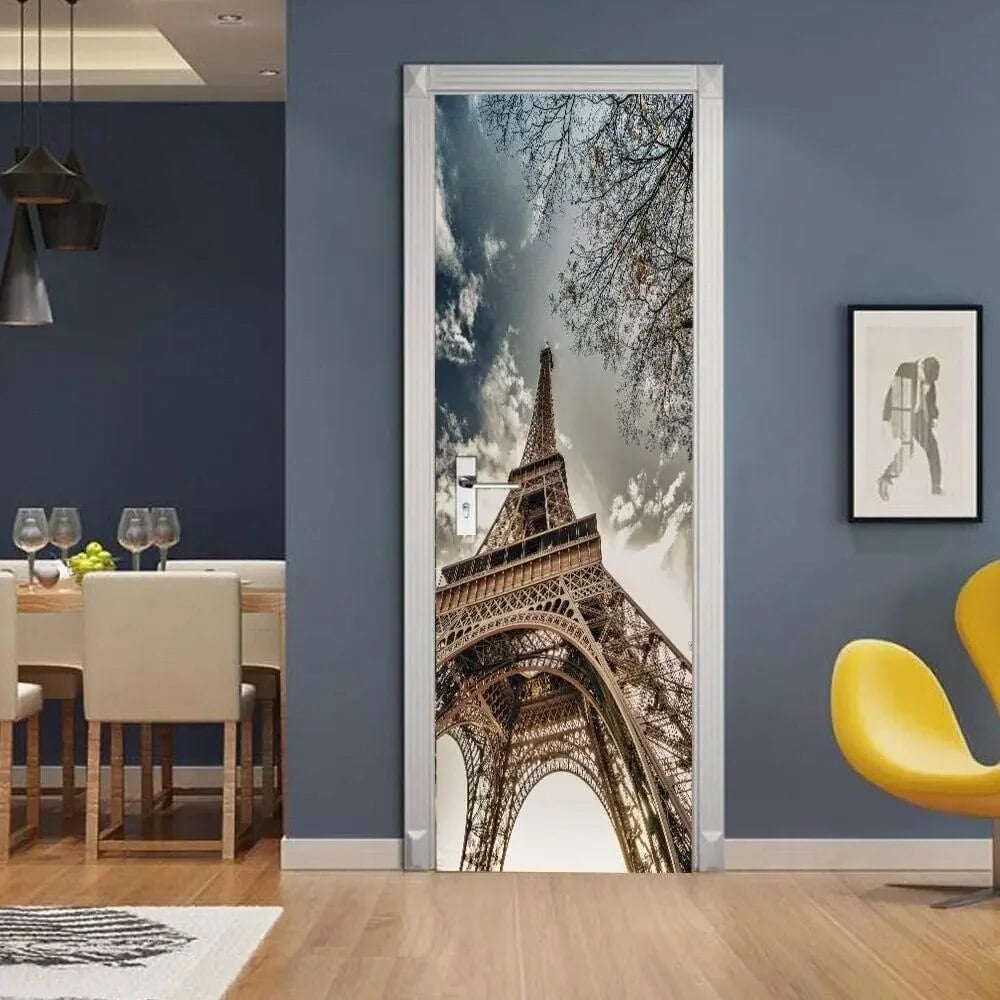 Big Ben door stickers City landscape at night decals city building door ...