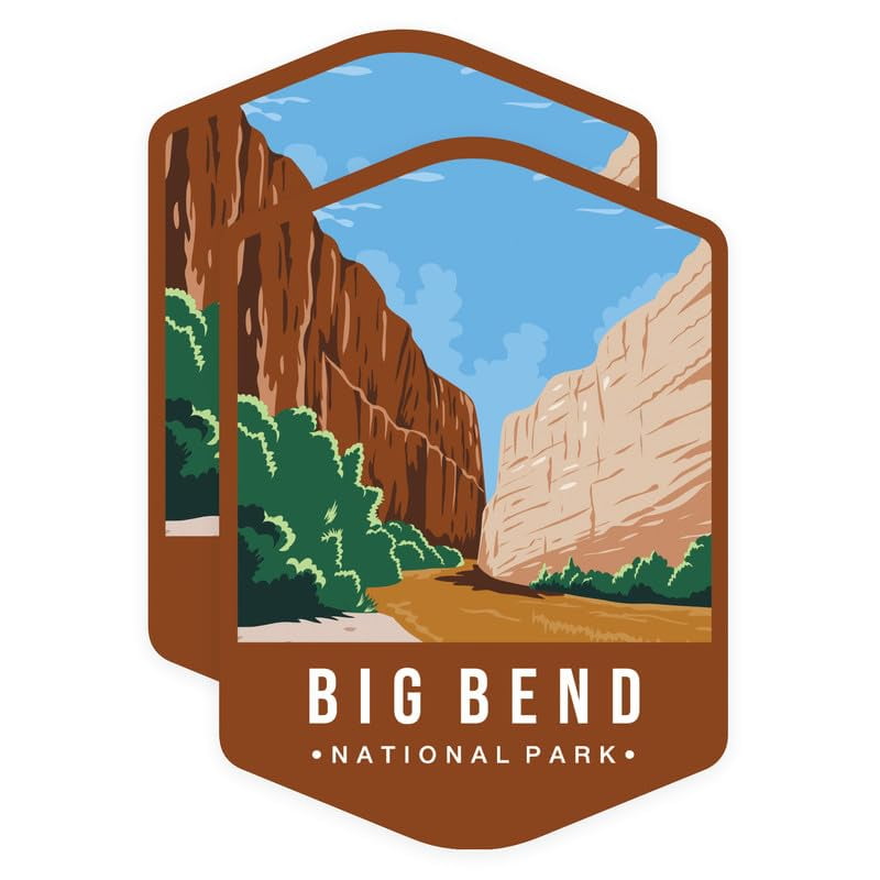 Big Bend National Park Bumper Sticker - US National Park - 5 Inches On ...