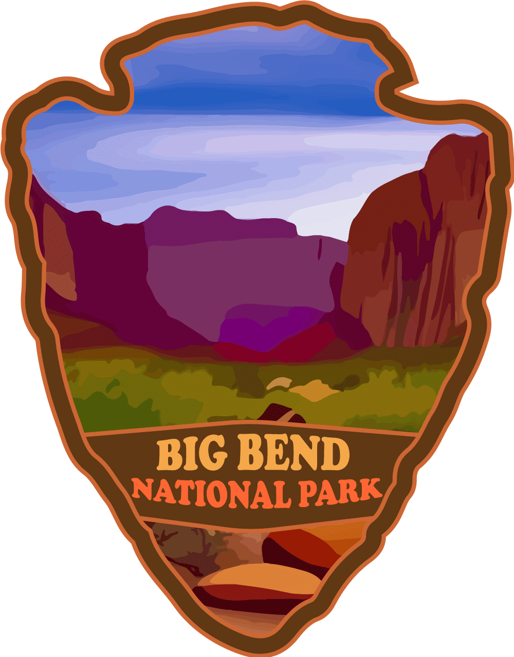 Big Bend National Park Decal Sticker 6 inches - US National Parks ...