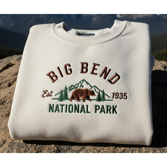 Big Bend National Park Embroidered Sweatshirt, Vintage Texas Crewneck ...