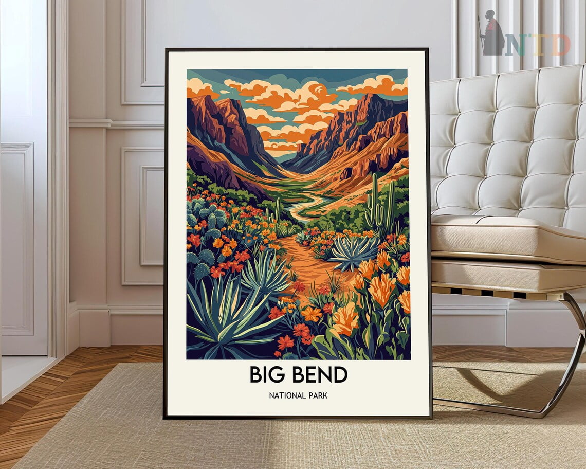 Big Bend National Park Poster, Big Bend Poster, Big Bend Print ...