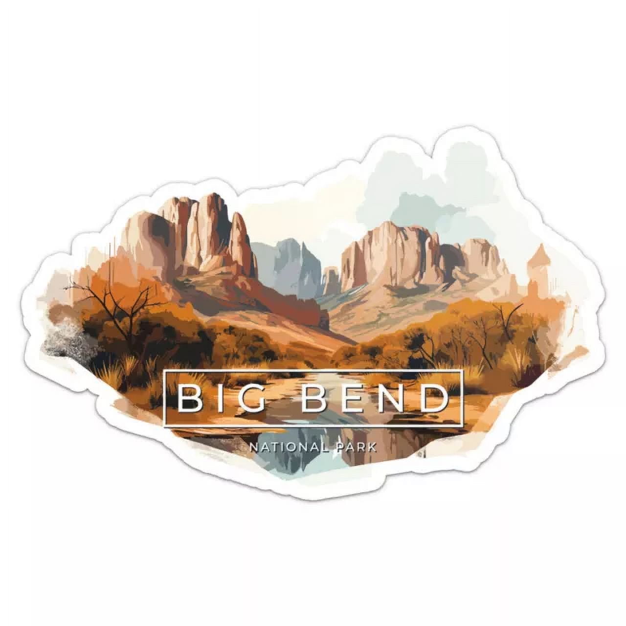 Big Bend National Park Sticker Phone Decal Water Bottle Stickers Car ...