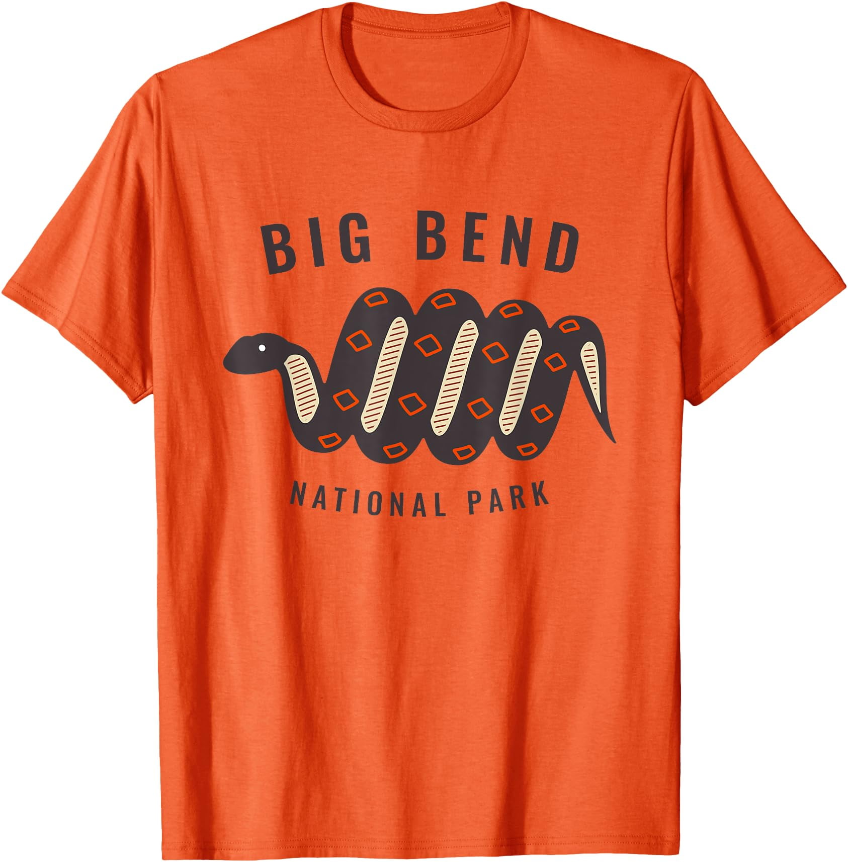 Big Bend National Park Texas Souvenir Rattlesnake Retro Unisex T-Shirt ...