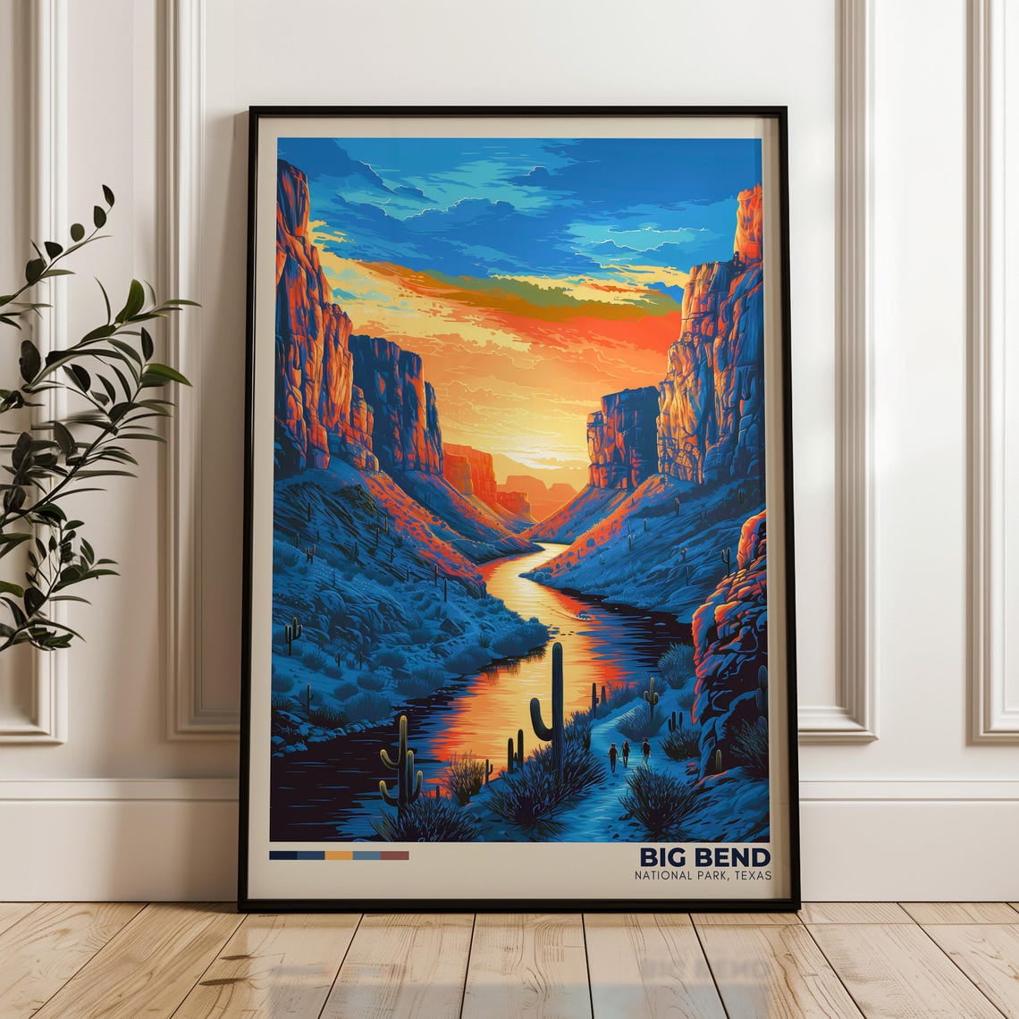 Big Bend National Park Travel Poster - Texas Wall Art Print ...