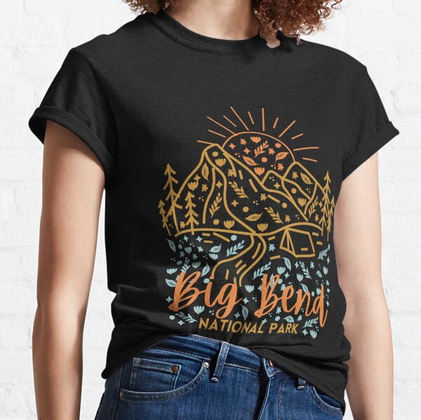 Big Bend National State Park Classic Doodle T-shirt Sticker Classic T ...