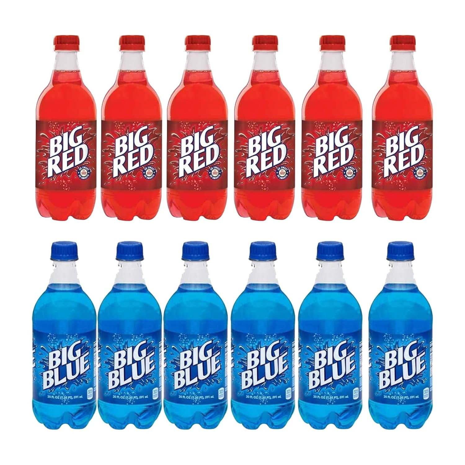Big & Big Blue Soda | Soda Soft Drink Variety Pack | 20 oz, Pack of 12 ...