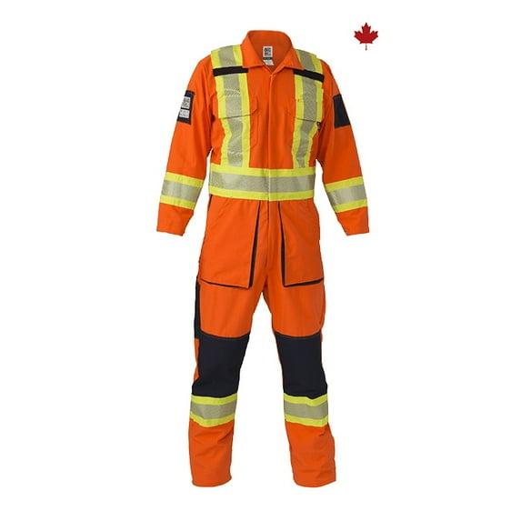 Big Bill 1324HVT High Visibility Ripstop Coverall-Orange-Regular-L ...