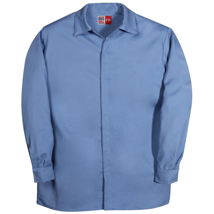 Big Bill 240US7 Industrial Work Shirt-Light Bleu-Regular-4XL - Walmart.com