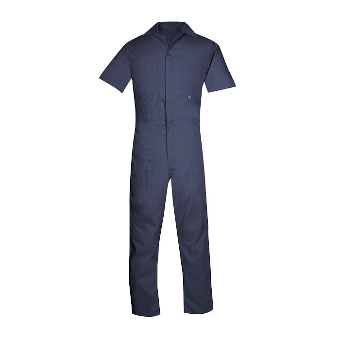 Big Bill 405 Lightweight Poplin Short-Sleeve Work Coverall-Navy-Tall ...