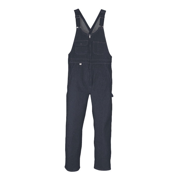 Big Bill 92 Denim Bib with Zip Front Closure-Navy-Tall-48" - Walmart.com