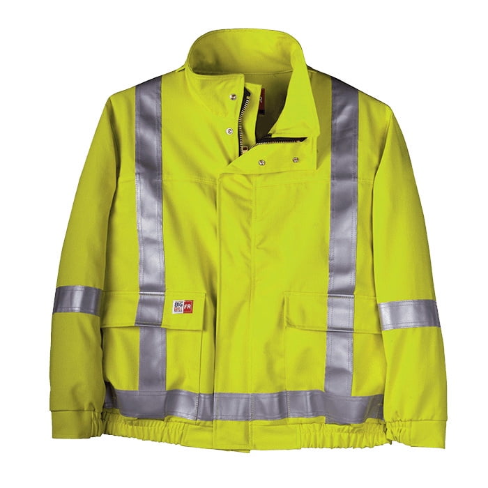 Big Bill L498TY7 Unlined Jacket with Reflective Material-Yellow-Regular ...