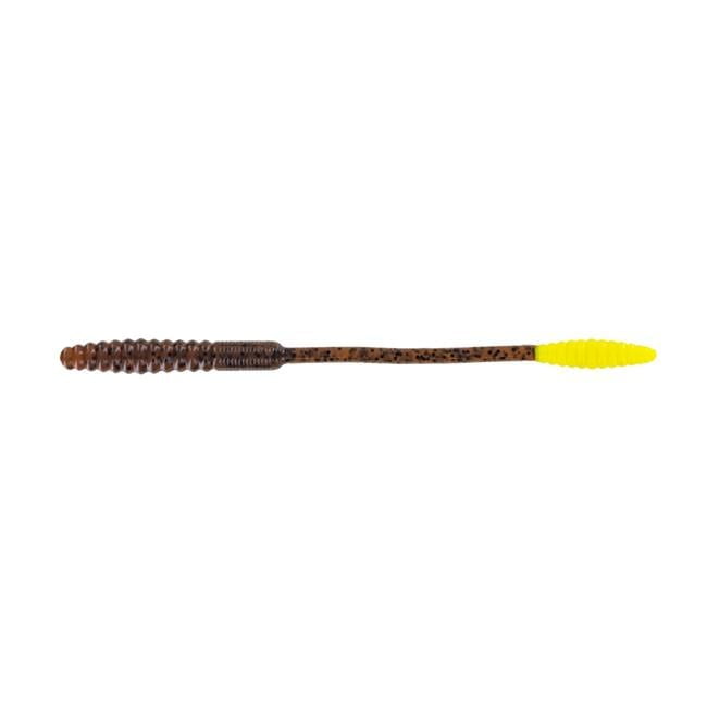 Big Bite Baits 6 in. Pumpkin & Chartreuse Squirrel Tail Worm Fishing Lure - Pack of 10 - Walmart.com