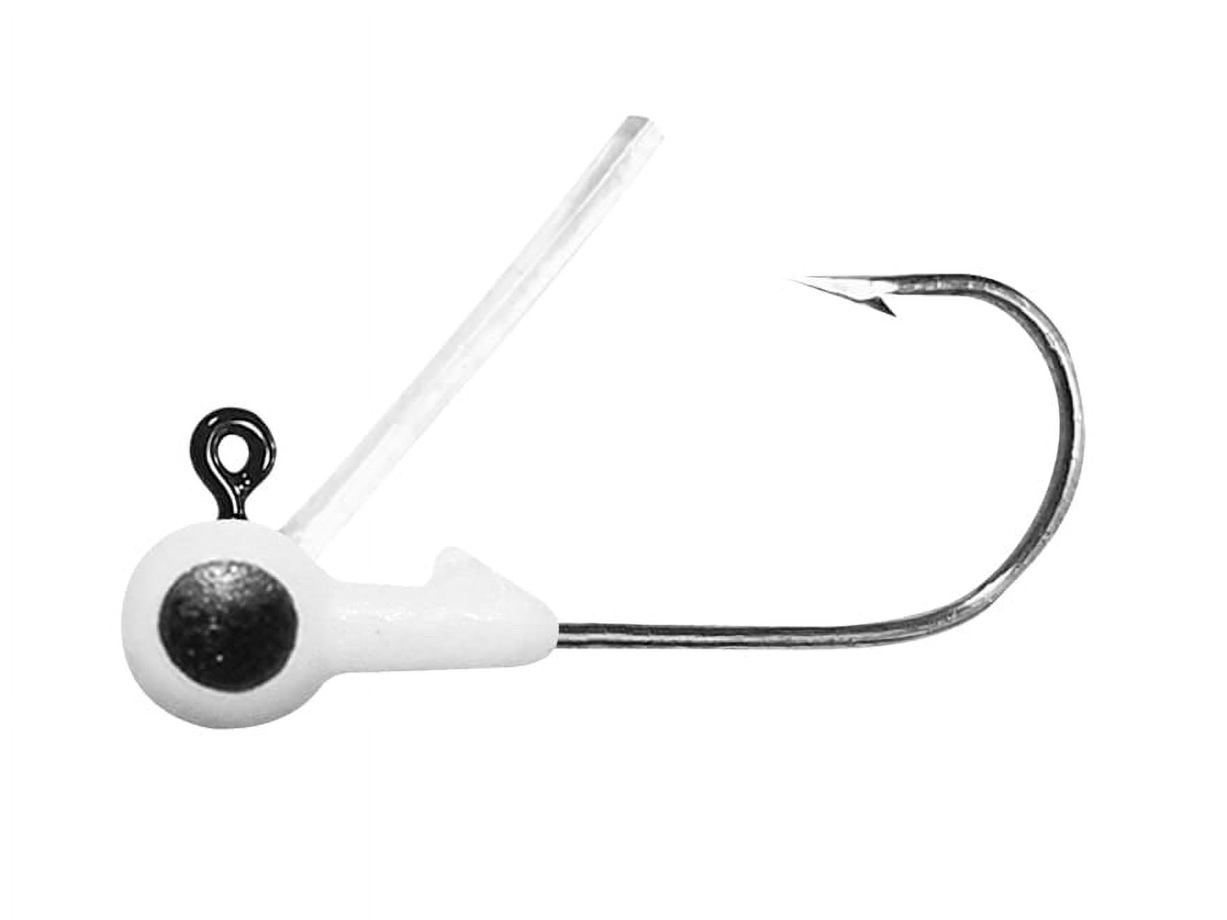 Big Bite Baits Big Bite Weedless Jig 1/32oz Round Ball Jighead White ...