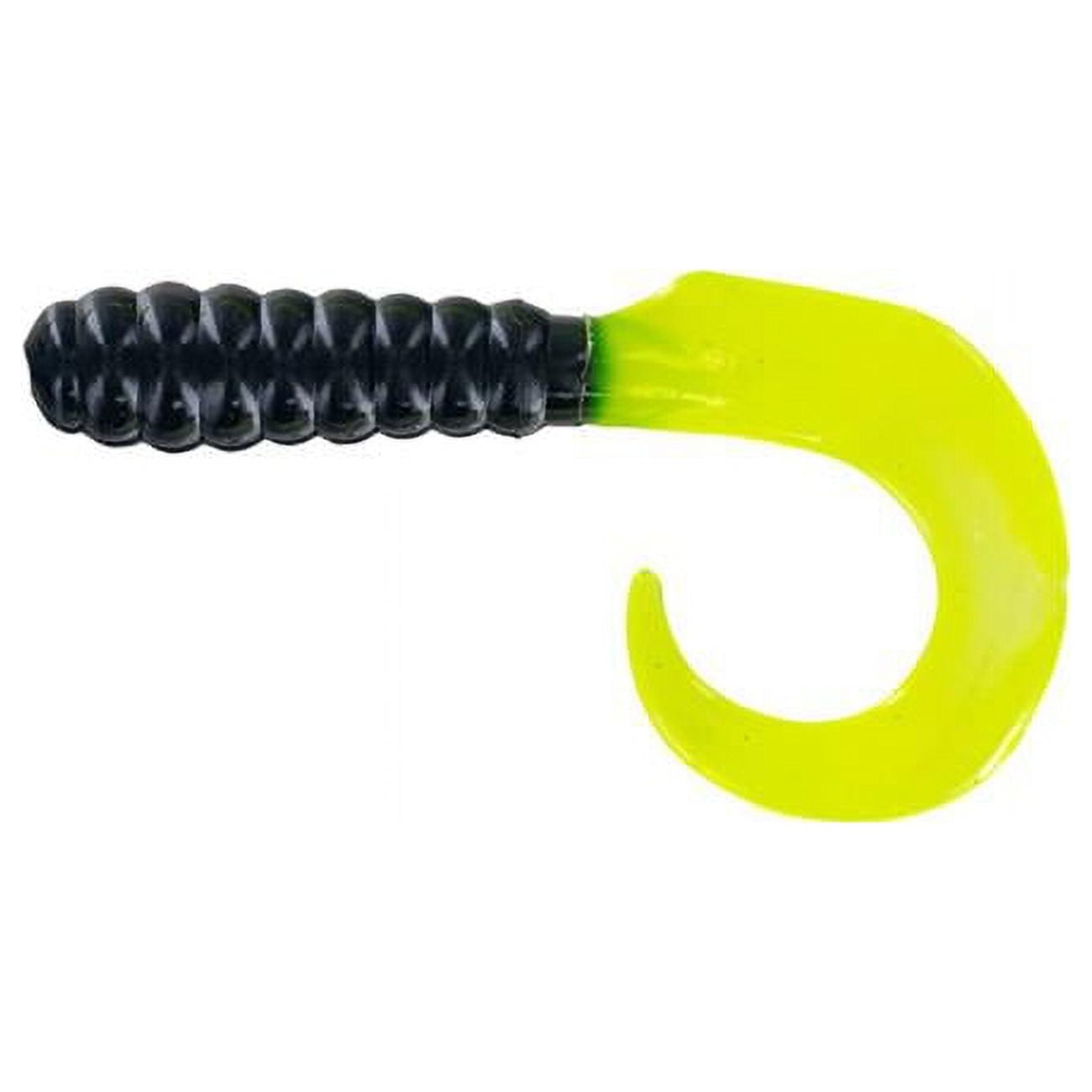 Big Bite Baits CTG216-100 2 in. Curl Tail Grub Fishing Lure, Black ...