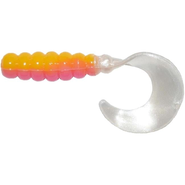 Big Bite Baits FG226 2 in. Fat Grub, Pink, Yellow & Pearl - Pack of 10 ...
