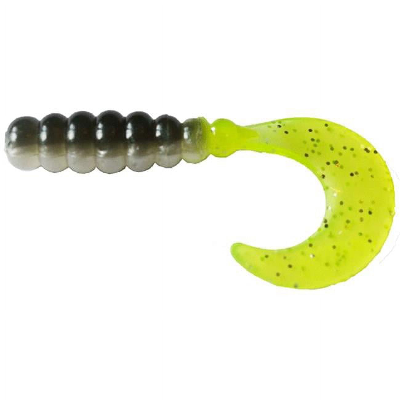 Big Bite Baits FG245 2 in. Fat Grub, Tennessee Shad & Chartreuse Glow ...