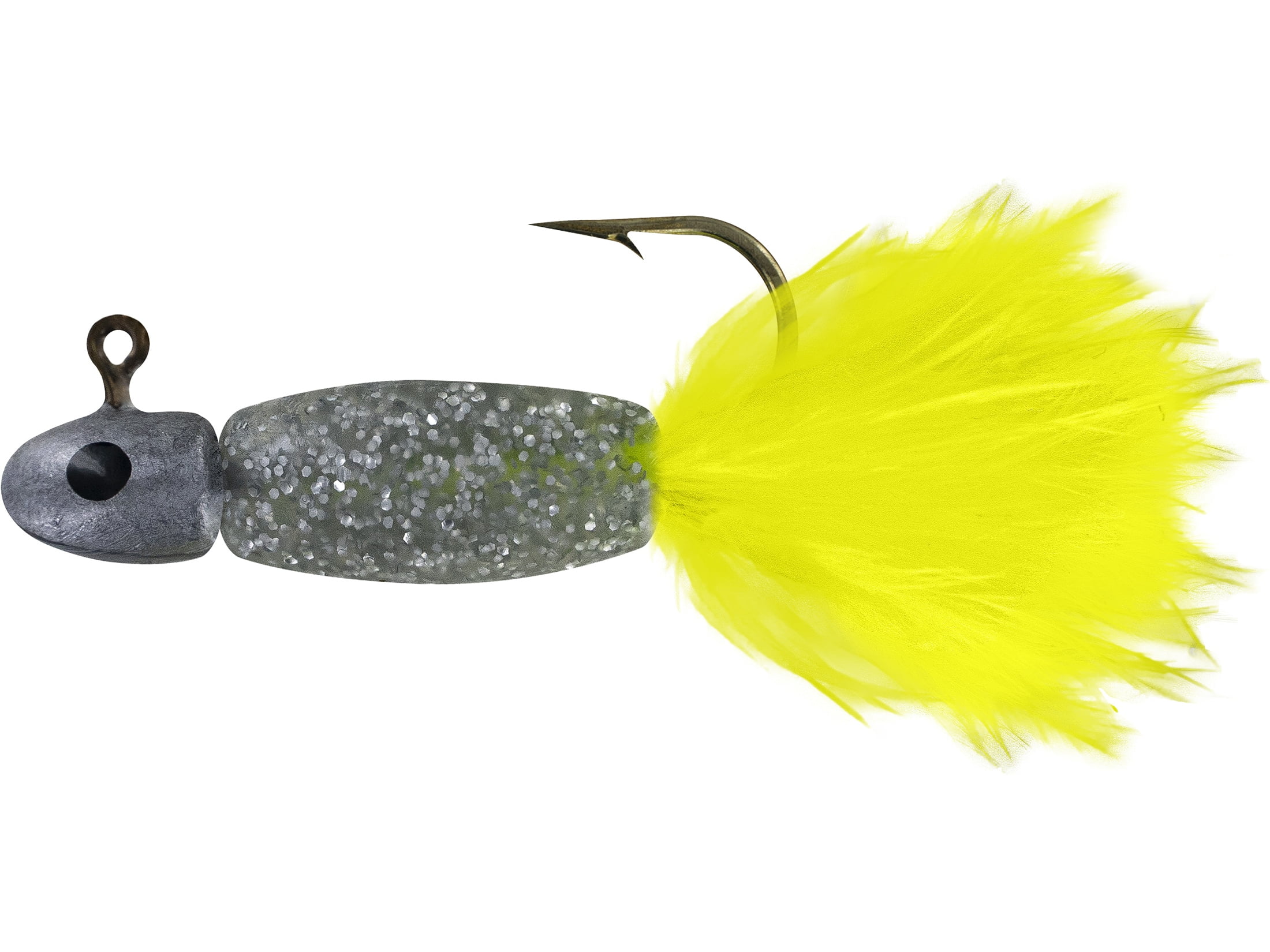 Big Bite Baits Lindner Panfish Special Grub Silver Glitter/Chart Tail ...