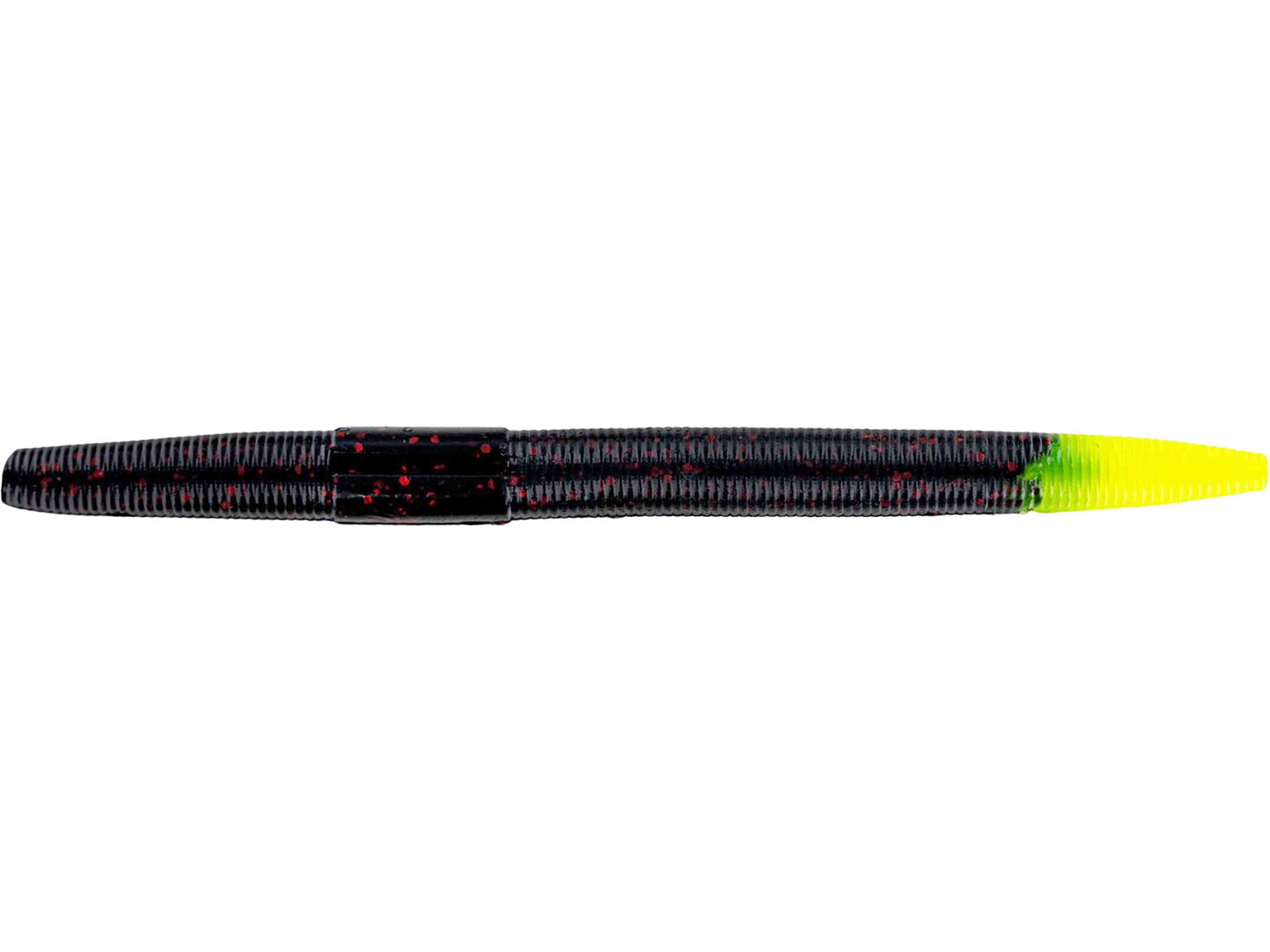 Big Bite Baits Trick Stick 5" Soft Stickbait Black Neon Chartreuse Tip ...