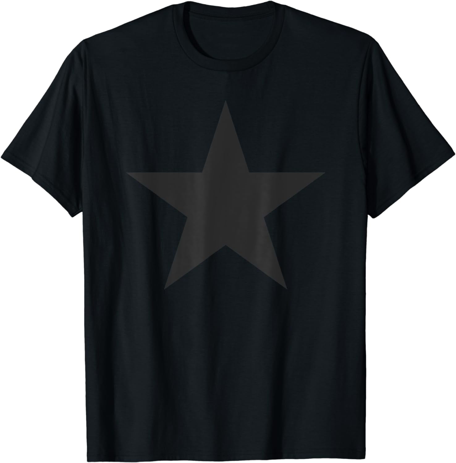 Big Black Star T Shirt for Men, Women and Kids - Walmart.com