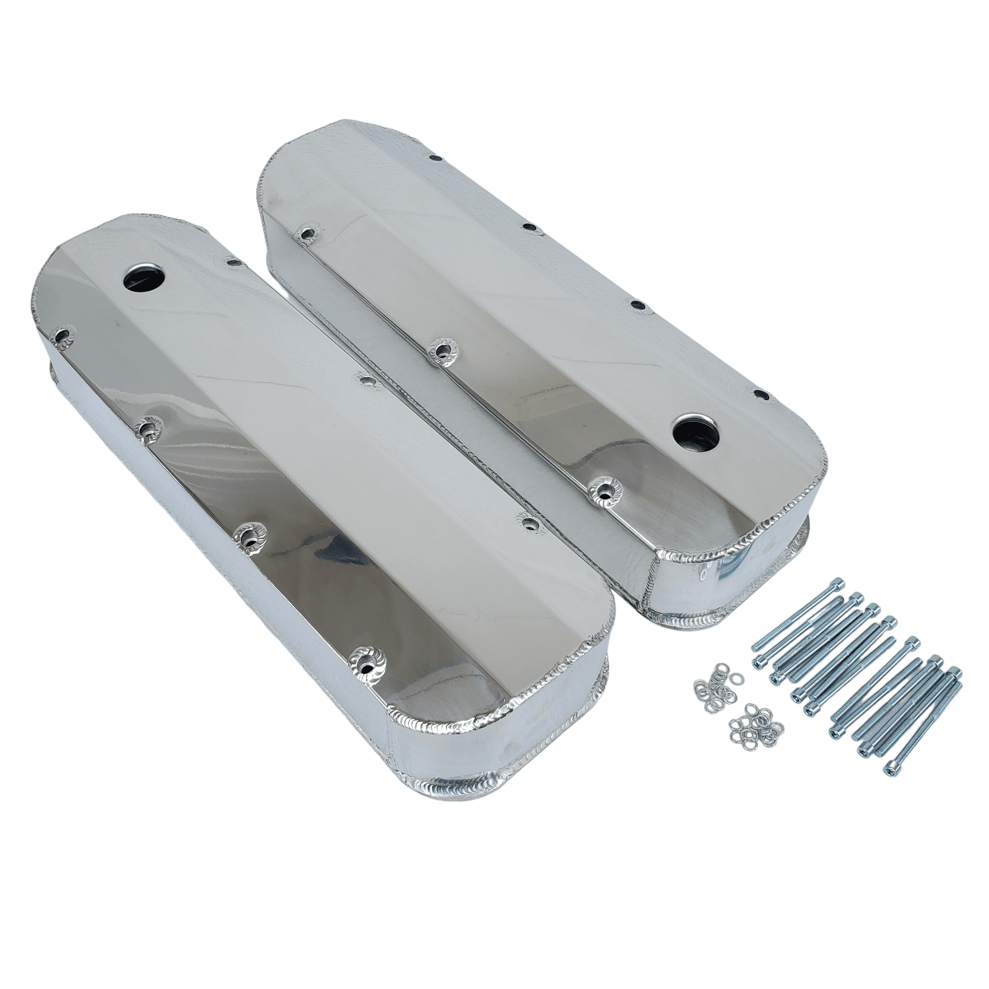 Big Block Chevy Polished Aluminum Fabricated Valve Covers --- 366 - 396 ...