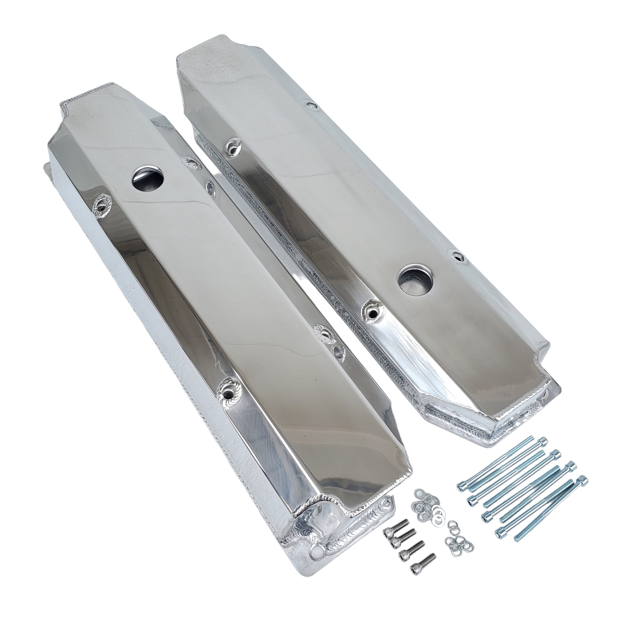 Big Block Dodge Mopar Polished Aluminum Fabricated Valve Covers --- 383 ...
