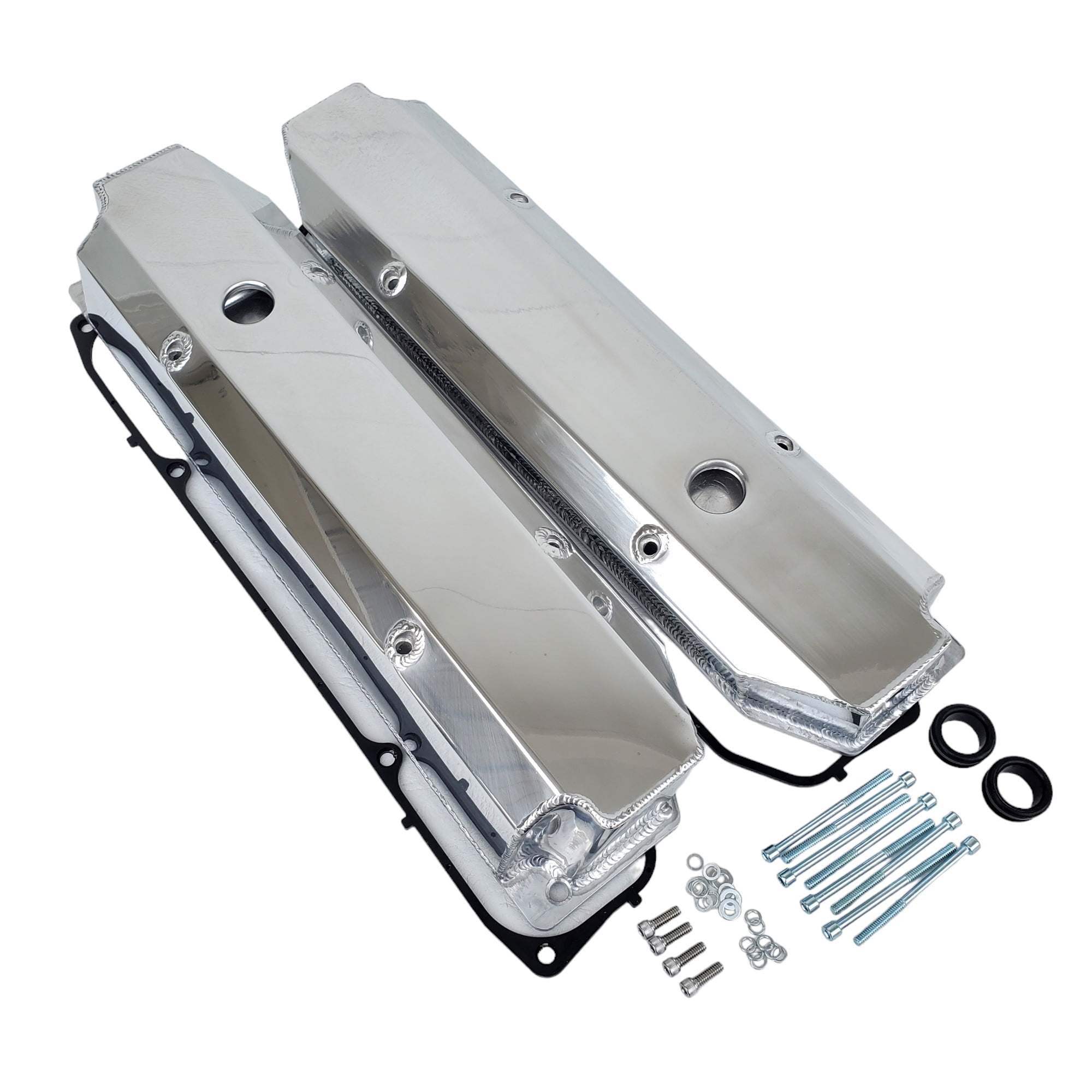 Big Block Dodge Mopar Polished Aluminum Fabricated Valve Covers With ...