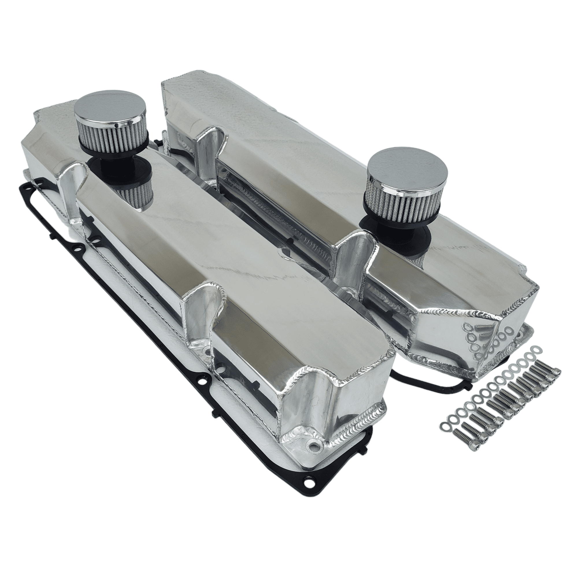 Big Block Dodge Mopar Polished Aluminum Fabricated Valve Covers With ...