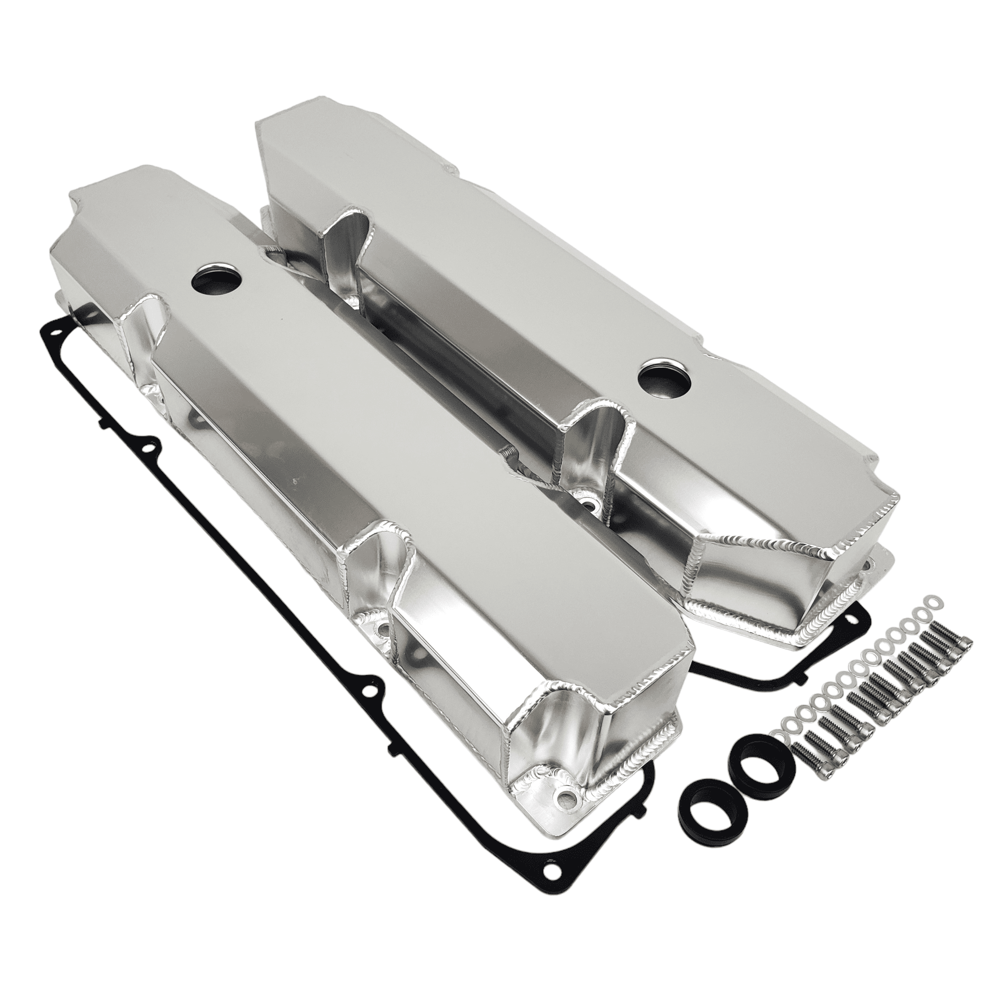 Big Block Dodge Mopar Satin Anodized Aluminum Fabricated Valve Covers ...