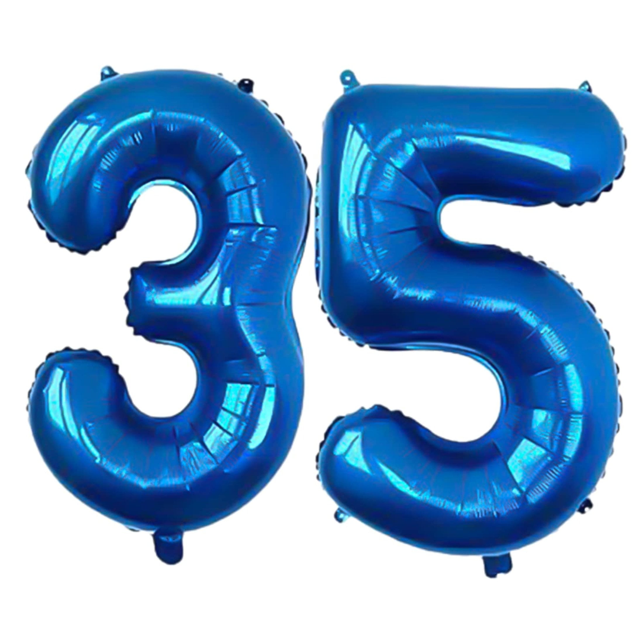 Big Blue 35 Digital Balloon - 32 Inch Helium Number Balloon for ...