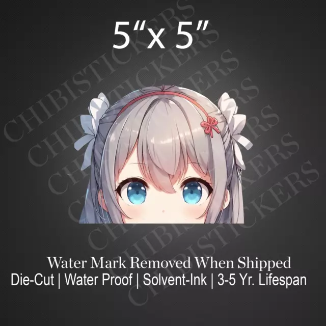 Big Blue Eyes Sticker Bumper Sticker Vinyl Sticker Waterproof Decal ...